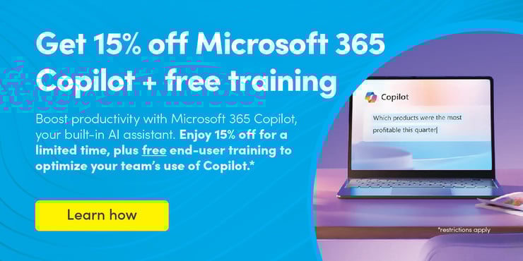 Save 15% on Your First 100 Microsoft 365 Copilot Licenses